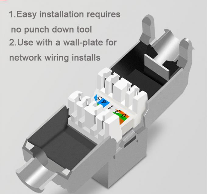 Waterproof Male KeyStone Jack FacePlate Ftp Sftp Rj45 Ethernet Module