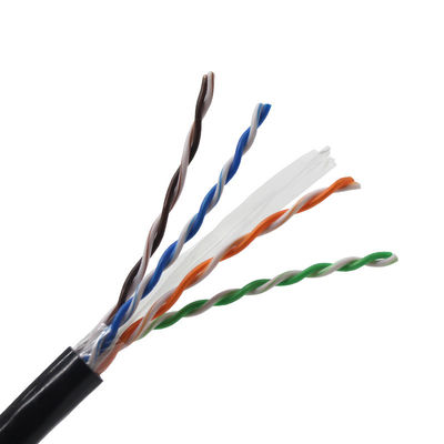 Armored Cat6 Outdoor Cable , Shielded Communication Cat6a Lan Cable