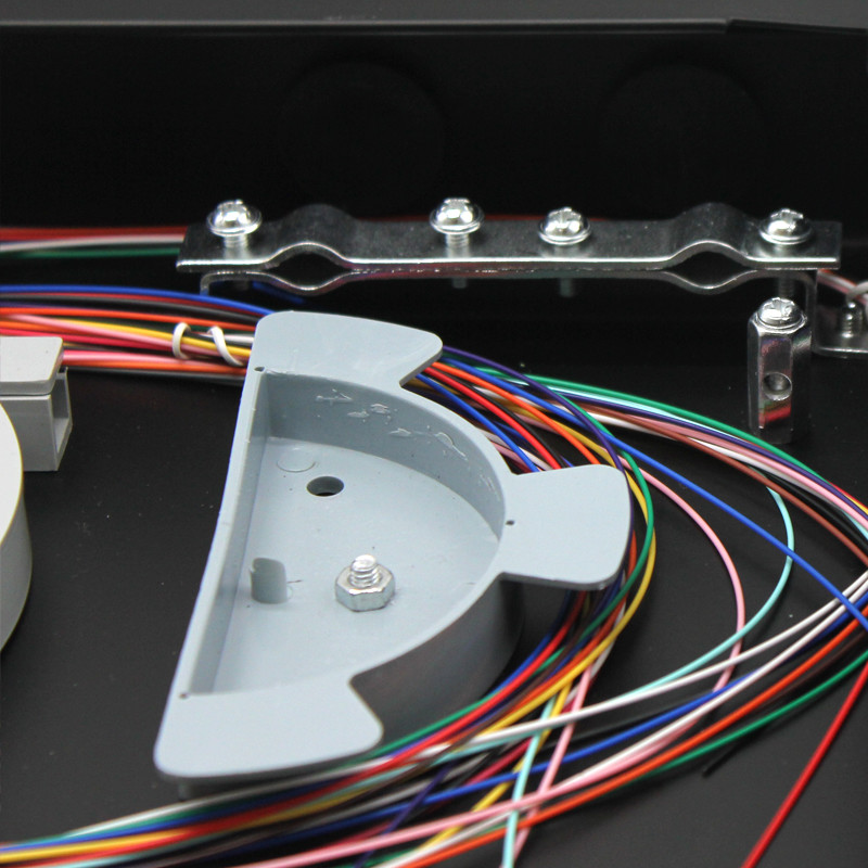 FTTH 12-24 Core Fiber Optic Patch Panel SC / FC / ST / LC Rack Mount ...