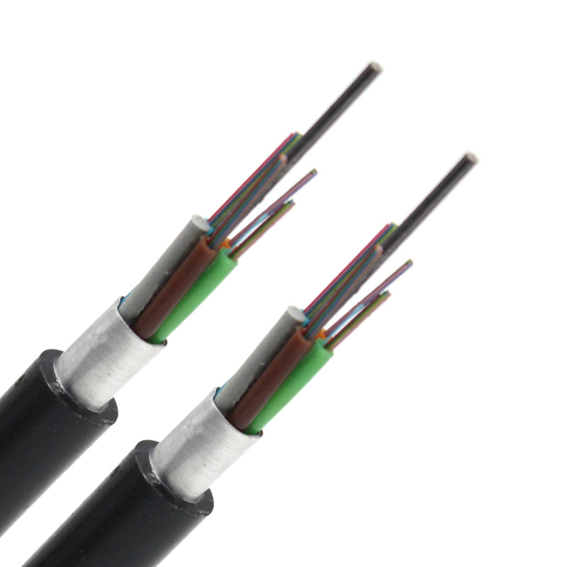 Outdoor Aerial Glass Fiber Optical Cable 12 24 48 96 Core Single Mode ...