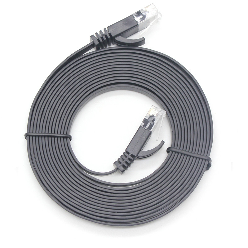 Flat Cat5E Cat6 Rj45 Patch Cord , Ethernet Network UTP Cat5 Patch Cord