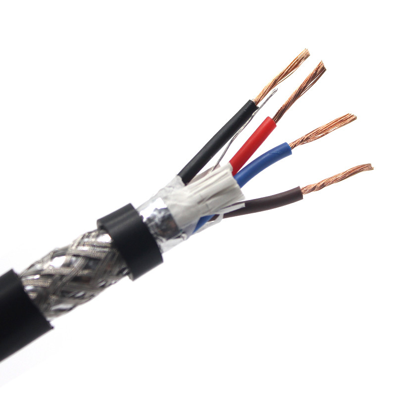 5 Pair 0.75mm PVC insulated shielded twisted pair cable RS485 signal ...