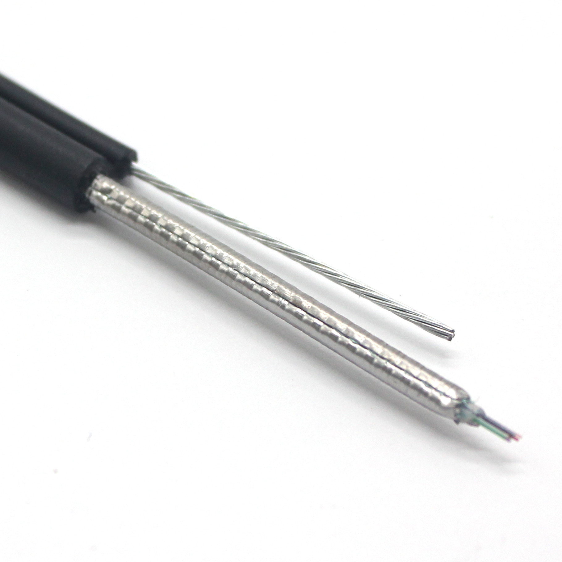 Single Mode Figure 8 Optical Fiber Cable , GYXTC8S Armoured 12 Core Fiber Optic Cable