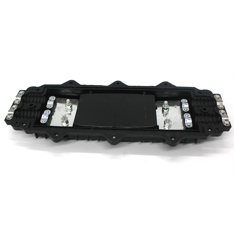 2 Inlet 2 Outlet Inline Fiber Optic Splice Closure 48 Core Outdoor ...