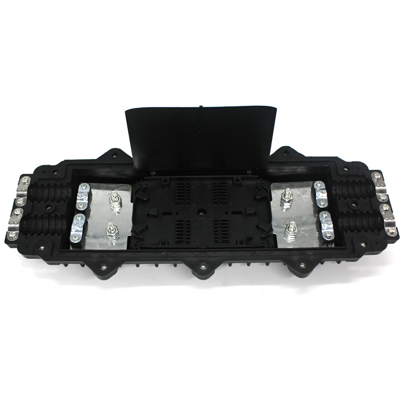 2 Inlet 2 Outlet Inline Fiber Optic Splice Closure 48 Core Outdoor ...