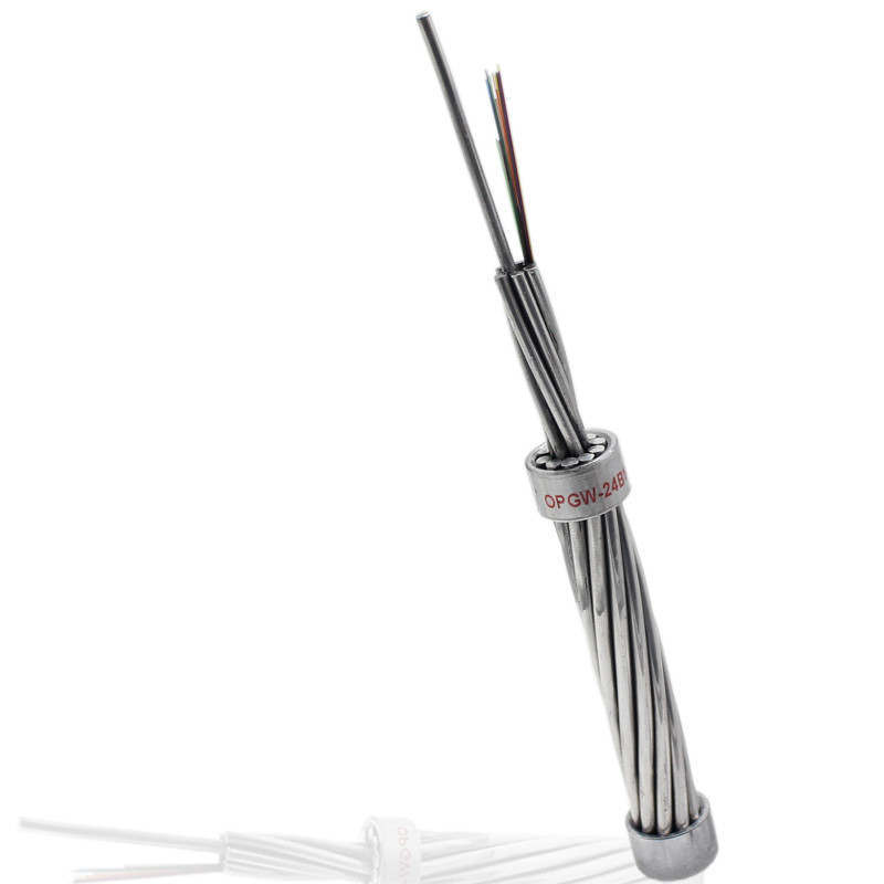 FCC Outdoor Aerial Fiber Optic Cable 48 Core OPGW Optical Ground Wire