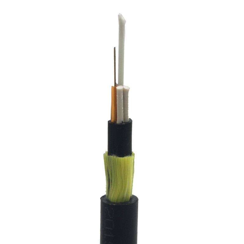 Overhead Adss Fiber Cable 96 144 288 Core with Black PE Double Jacket