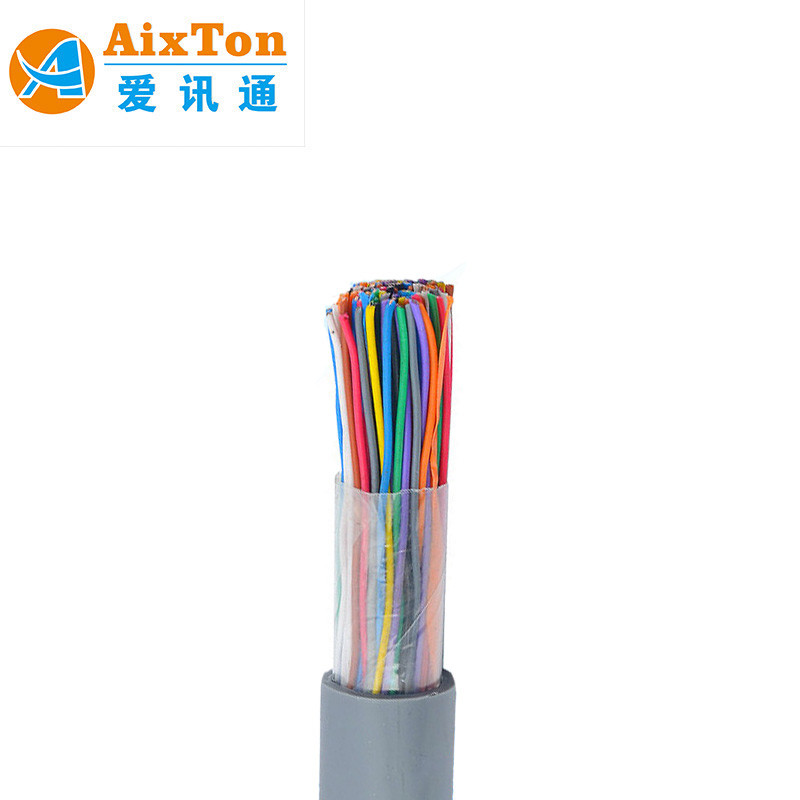 Indoor Telephone Cable 24Awg 26Awg PVC Jacket Bare Copper/CCA Conductor ...