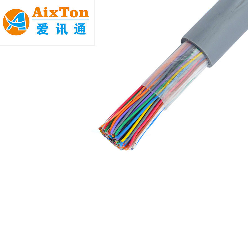 Indoor Telephone Cable 24Awg 26Awg PVC Jacket Bare Copper/CCA Conductor ...