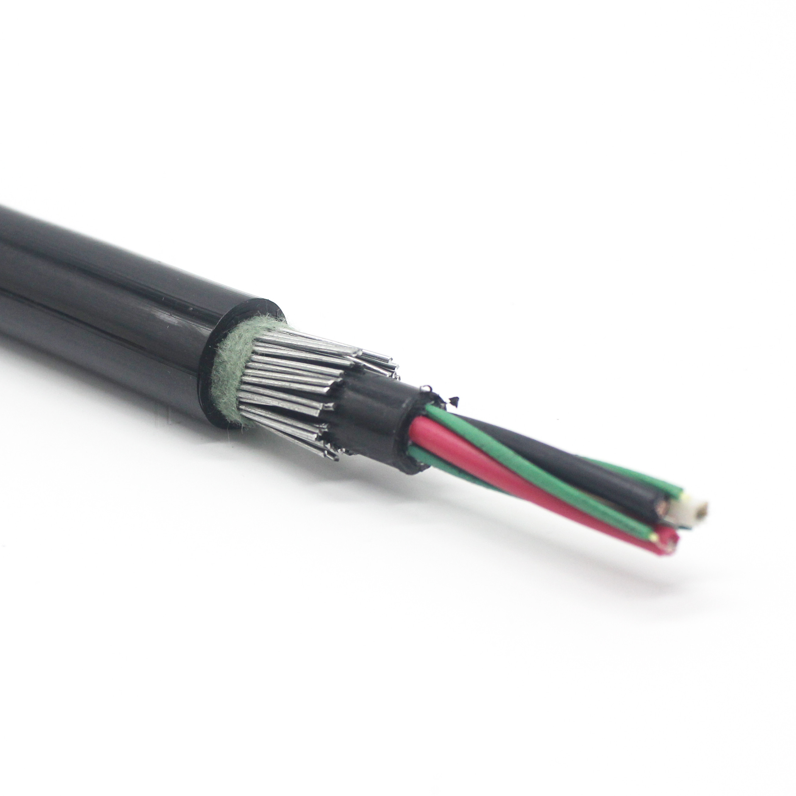 12-48 CORE Hybrid Aerial and Duct Optical Fiber Electric Conductor ...