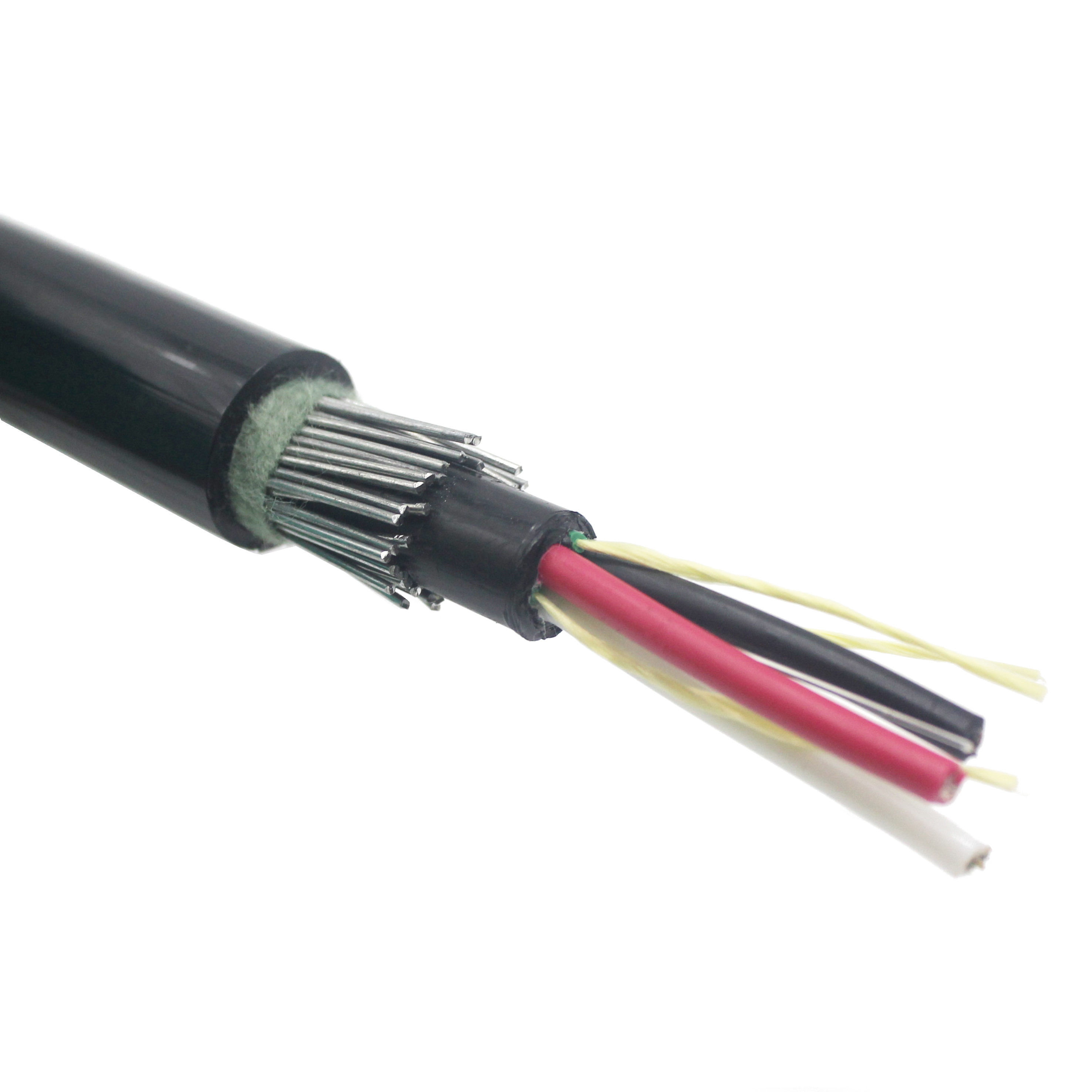 12-96core FTTA Hybrid Fiber Optic Cable Copper Wire Power Photoelectric ...