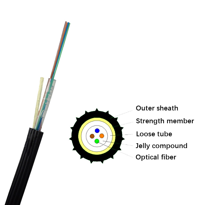 Uni Tube Air Blown Micro Cable GCYFXTY 4 8 12 24core Outdoor Fiber ...